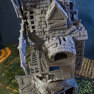 Dnd Haunted Windmill War Ruins City of Tarok Tabletop Scatter Terrain ...