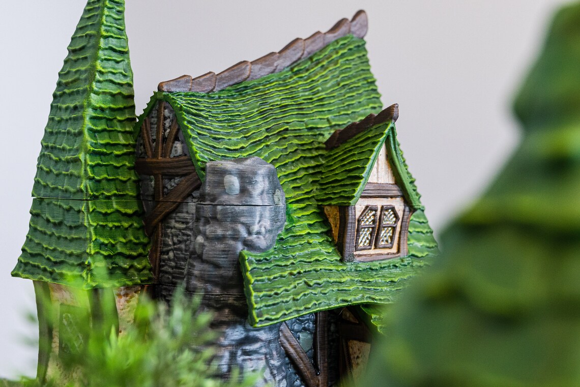 Dnd Canopy Peak House Home Gnome Druid Fantasy Forest 28mm - Etsy