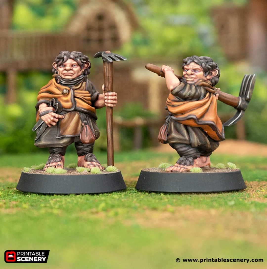 Dnd Grommit Stickle Marsh 28mm Hobbit Leader Miniature Rise of the ...