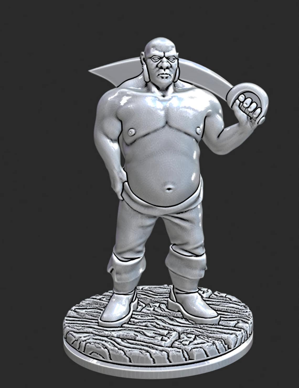 Dnd Pirate Thug 28mm RESIN Miniature D and D Miniatures RPG - Etsy