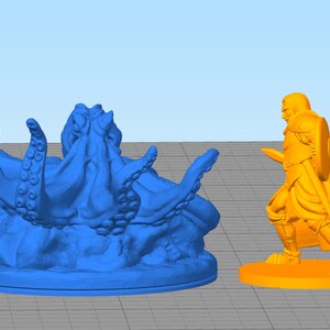 Dnd Octopus Sea Creatures Atlantis Ocean Tabletop Miniature RPG D&D ...