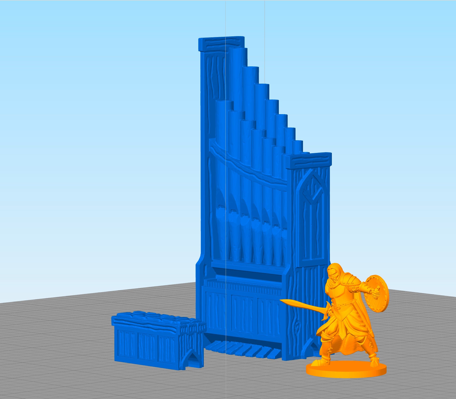 Dnd Pipe Organ and Bench Church Village Scriptorium Tabletop | Etsy UK