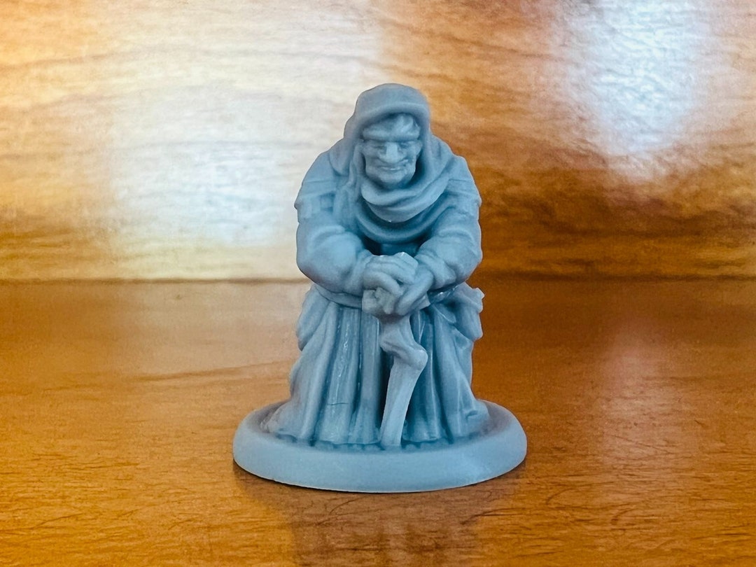 Dnd Crone Beggar Hag Female 28mm Resin Miniature Village Townsfolk ...