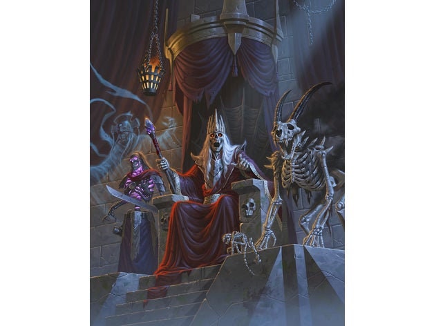 Dnd Lich Undead Throne- Phylactery Cursed Undead Lord Tabletop Scatter ...