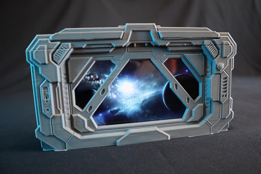 Dnd Animated Sci-fi Window Captains Deck Spaceship Galaxy View Insert ...