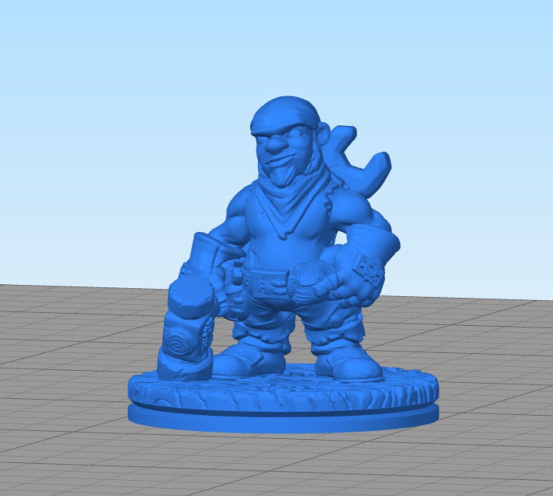 Dnd Gnome Mechanic Crewman D and D Miniatures Fantasy RPG D&D Dungeons ...