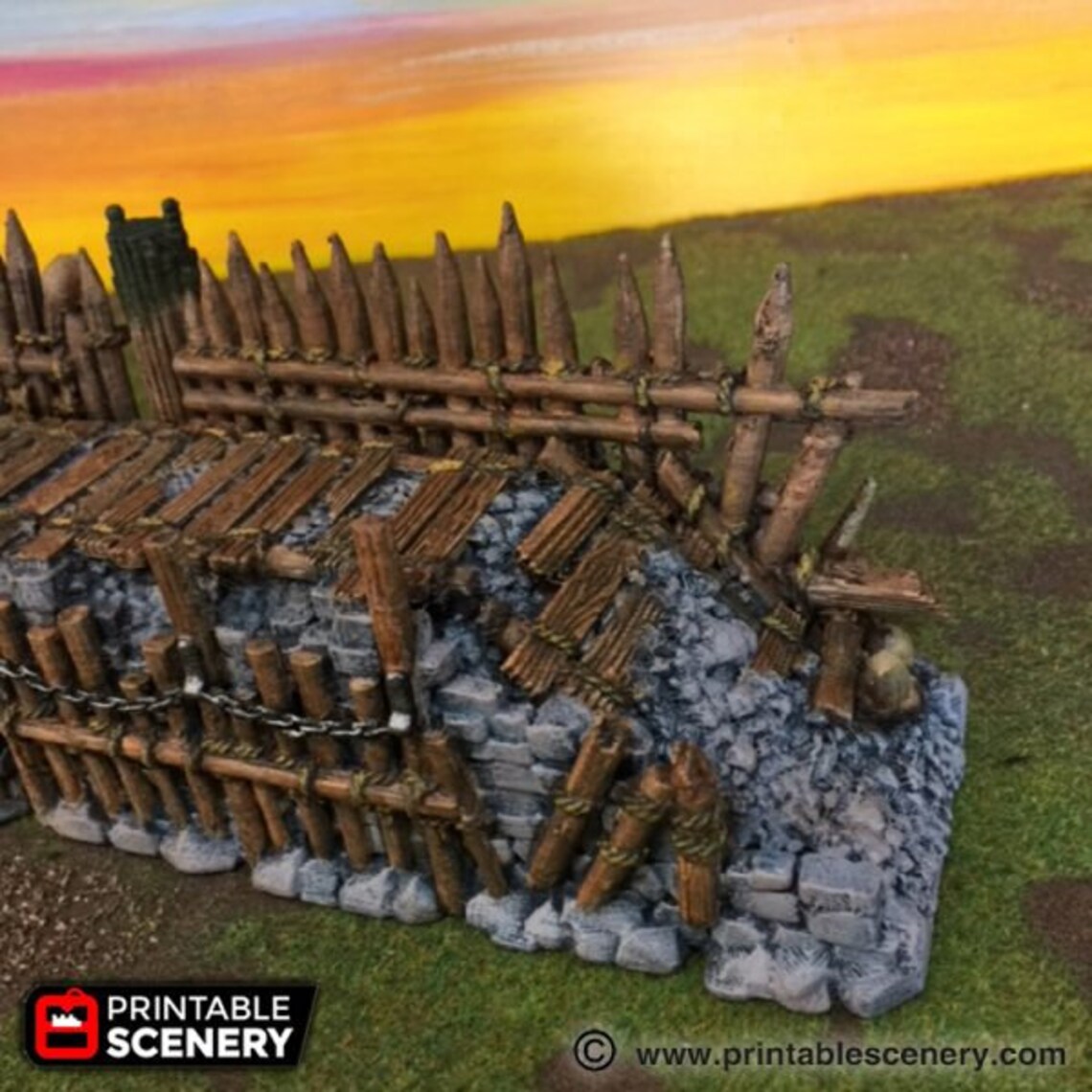 Dnd Orc Tribal Ramparts Defense Walls Tabletop Barbarian Village ...