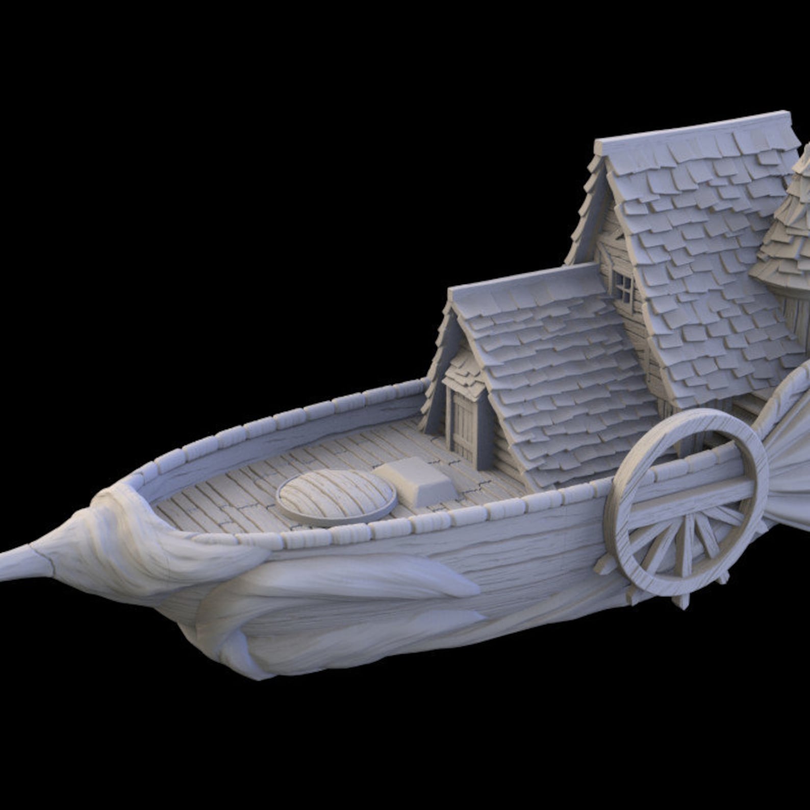 Dnd Falet Glider Balloon Ship Airship Elven Gnome Druid - Etsy