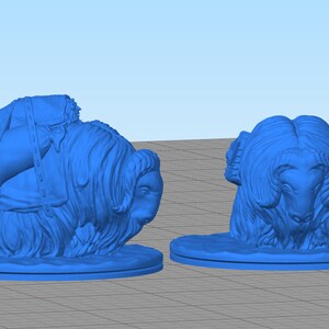 Dnd Yak Pair Tundra Pack Animals for Mountain Travel Snow Winter ...