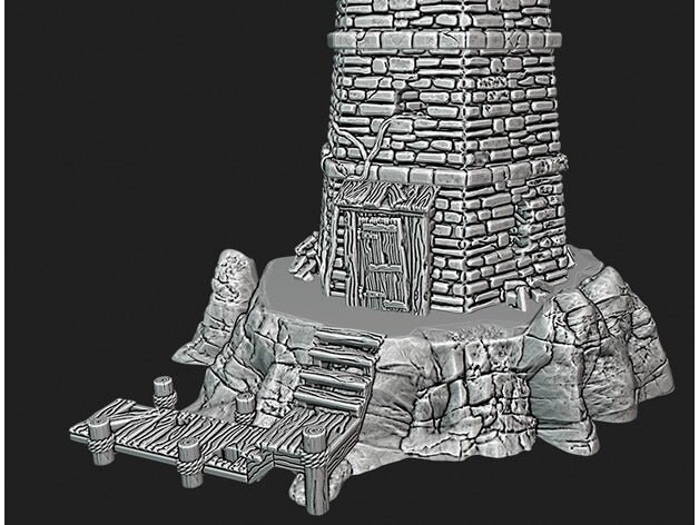 Dnd Abandoned Lighthouse Beacon Tower Coastal Watchtower - Etsy