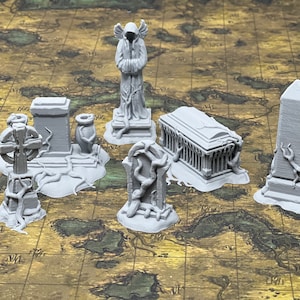 Dnd Gravestone Set Skeletal Haunted Cemetery Hellscape Dreadgrove ...