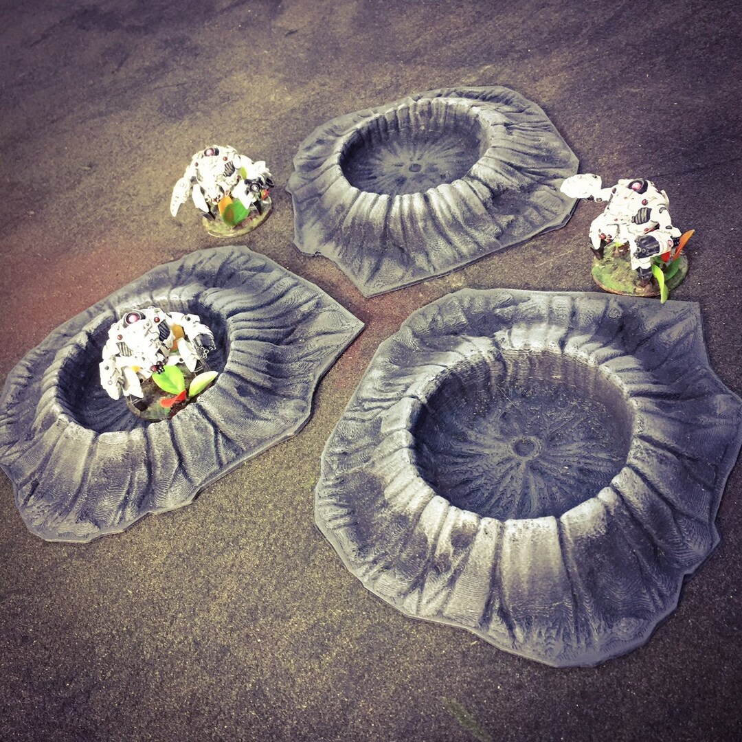 Dnd Sci-fi Blast Crater Meteor Explosion Damage Star Wars Legion War ...
