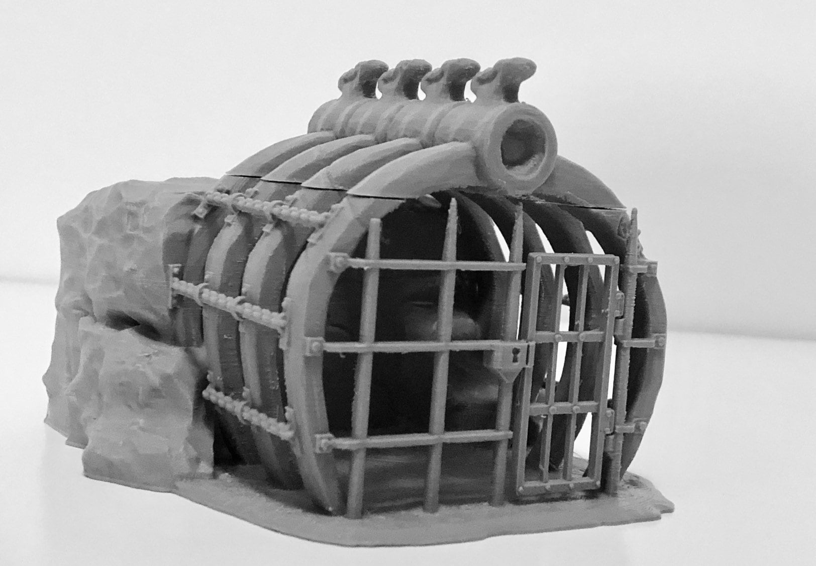 Dnd Rib Cage Bone Cell 28mm Terrain Barbarian Cage Warhammer | Etsy