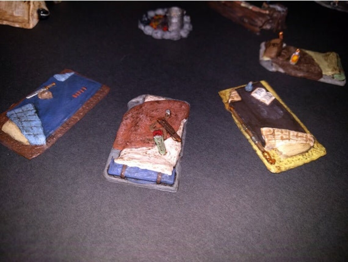 Dnd Bedrolls Set for Adventurers Camp Tents Tabletop Scatter Terrain ...