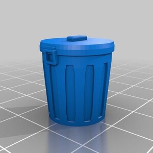 Dnd Urban Modern Trash Can Set 6 Piece- 28mm Tabletop Miniature Terrain ...