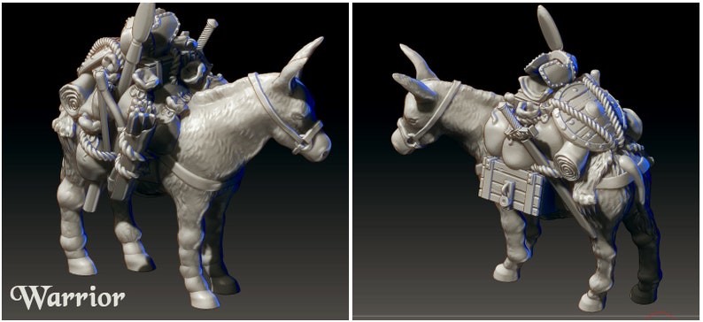 Dnd Pack Mule Donkey Traveler Animal Companion Livestock Wagon Pull ...