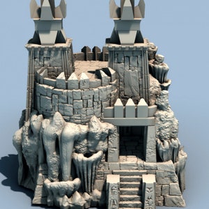 Dnd Dark Elves Small Underdark Keep Stalagmite Stone Rock Cave Chaos ...