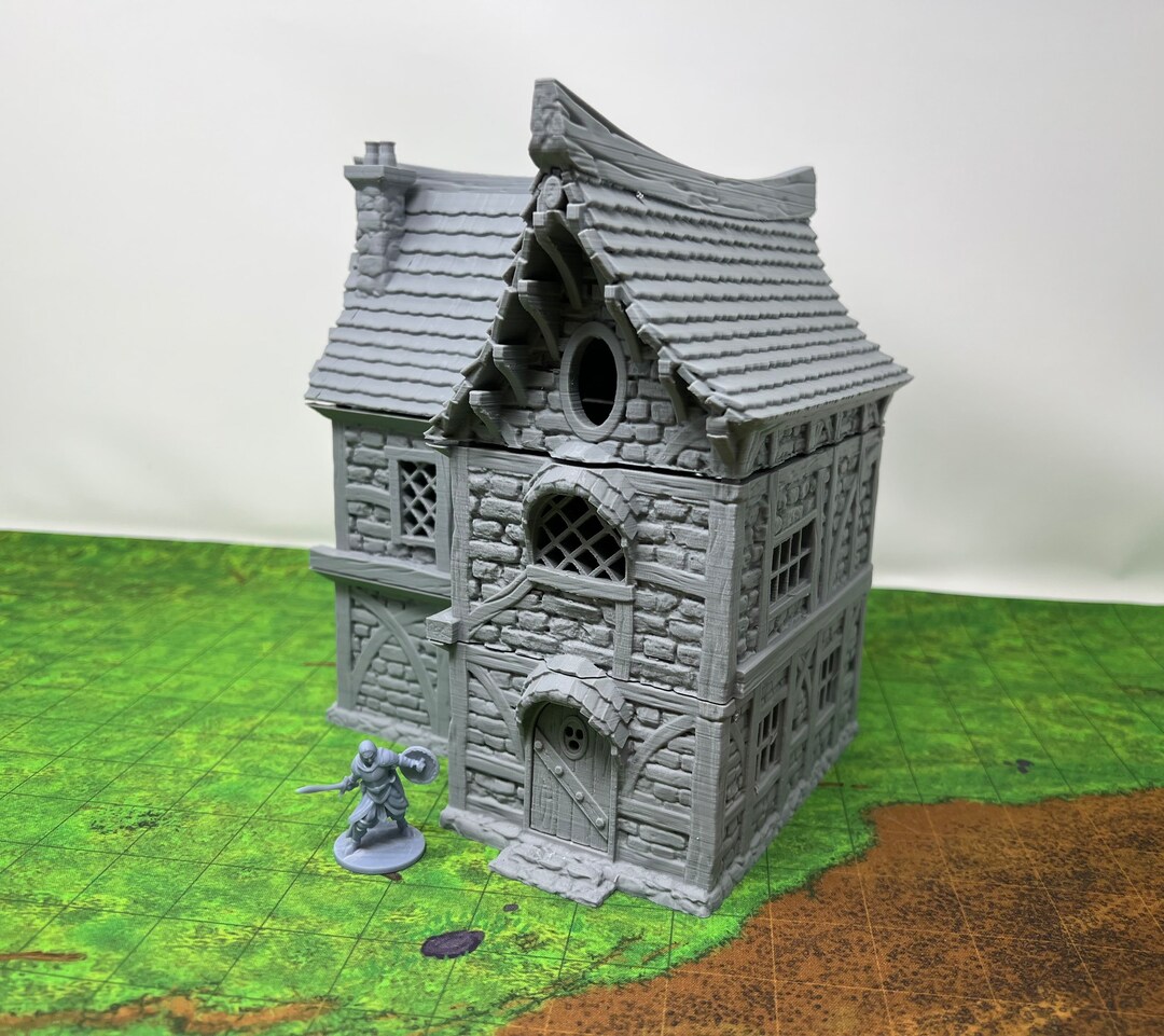 Dnd Medieval Cottage House V2 Two Story Home RPG D&D Dungeons and ...