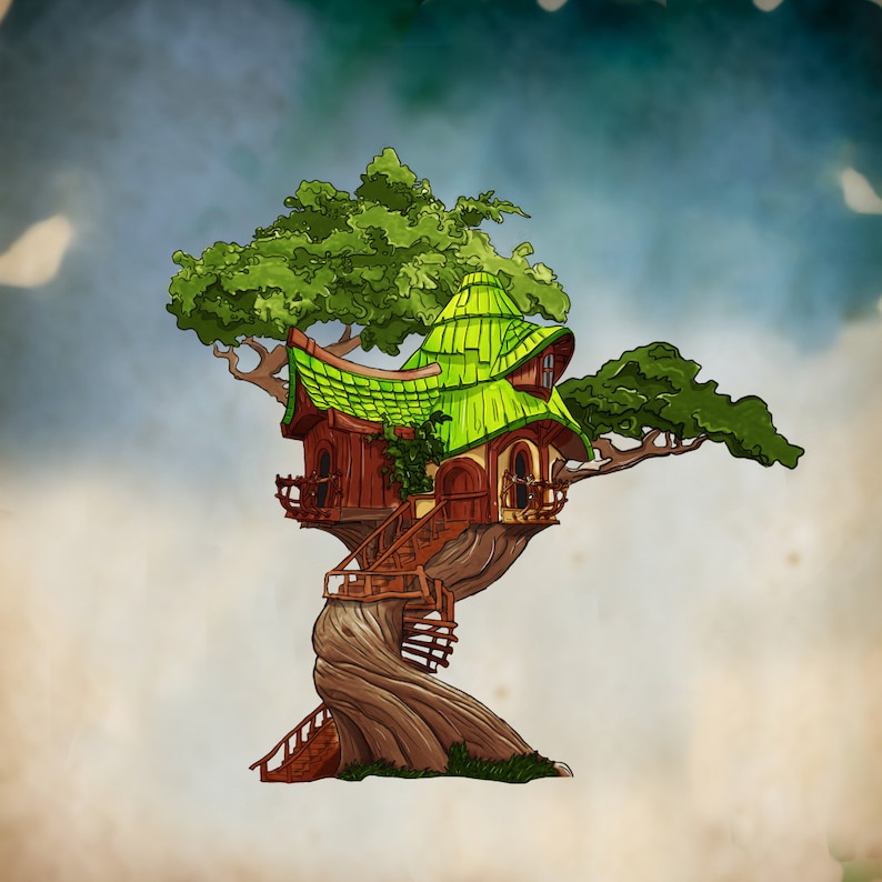 Dnd Canopy Chest Tree House Gnome Druid Fantasy Forest 28mm - Etsy