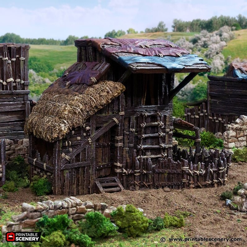 Dnd Large Shanty Shack From King and Country Medieval Slums - Etsy