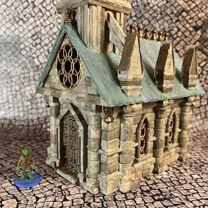 Dnd Gothic Church Chapel Cathedral 28mm Medieval French Village Scatter ...