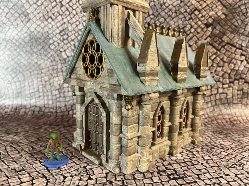 Dnd Gothic Church Chapel Cathedral 28mm Medieval French Village Scatter ...