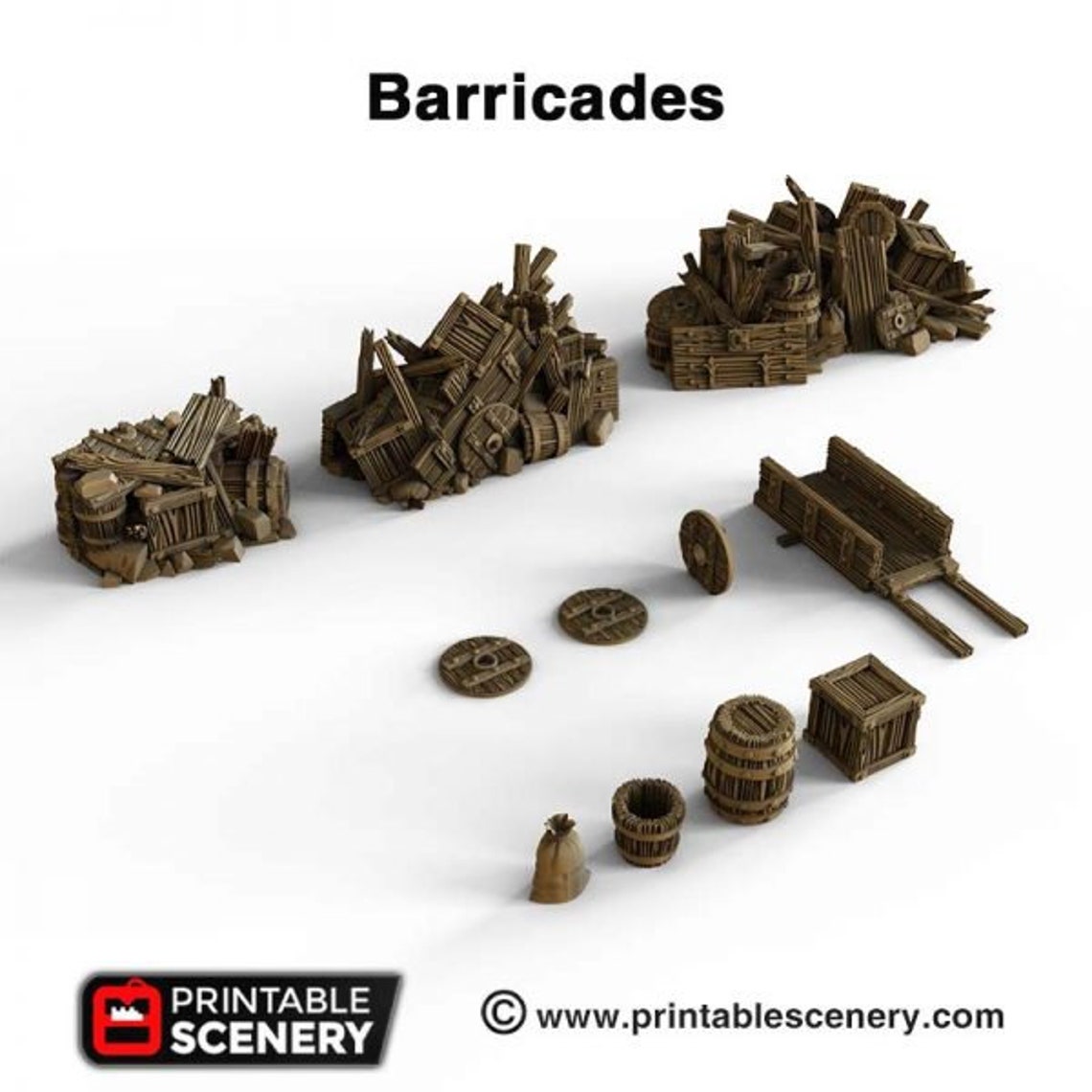 Dnd Barricades War WWII Tabletop Rubble Ruins Scatter Terrain | Etsy