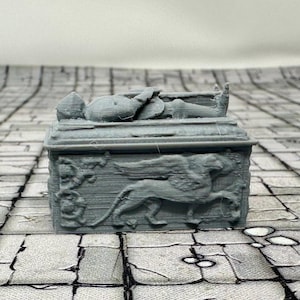 Dnd Knight's Tomb Sarcophagus Mausoleum Catacombs Burial Vault Tabletop ...