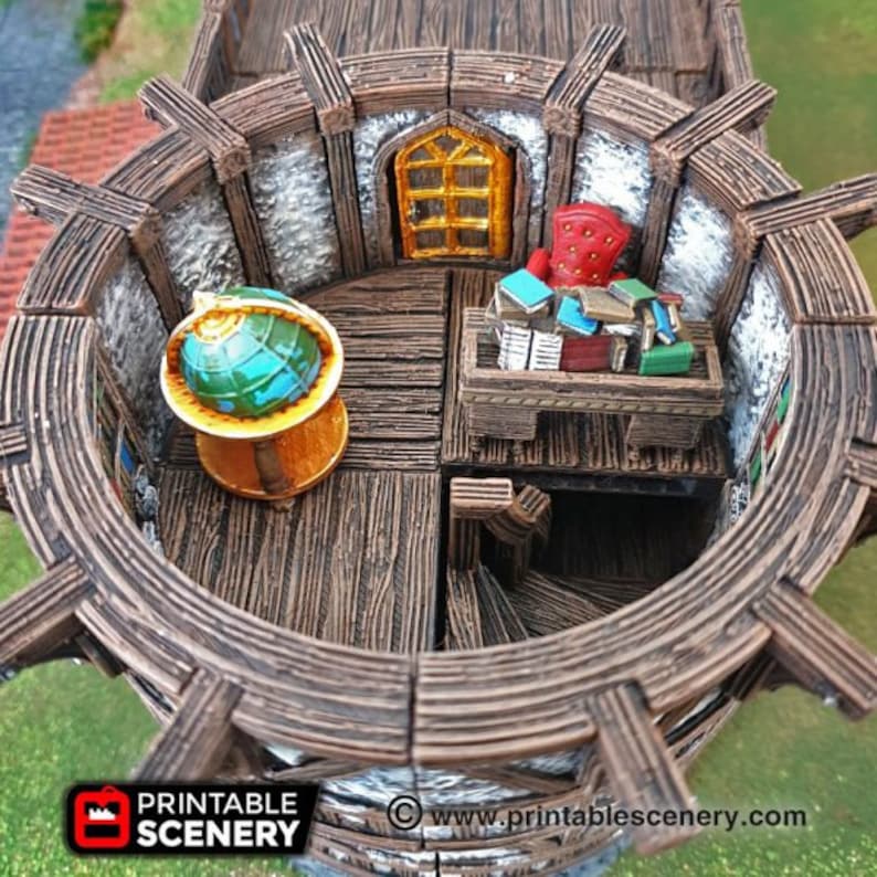 Dnd Library Bookcases and Furniture Set Dwarven Forge Tabletop Scatter ...