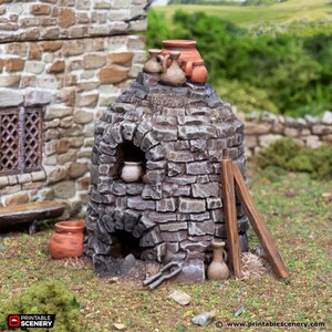 Dnd RESIN Potter Market Shop From King and Country Village Medieval ...
