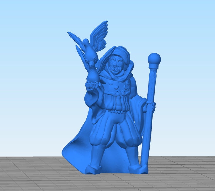 Dnd Village Conjurer Magician Wizard Tabletop Wargaming RPG | Etsy