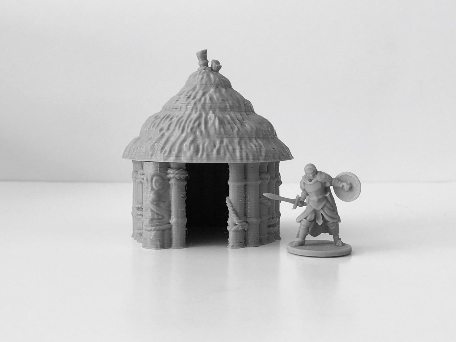 Dnd Bamboo Jungle Hut Tabletop Island Tribe Terrain Miniature RPG D&D ...