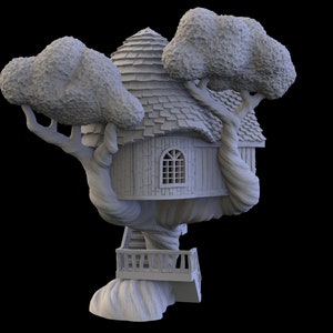 Dnd Canopy Chest Tree House Gnome Druid Fantasy Forest - 28mm Scatter ...