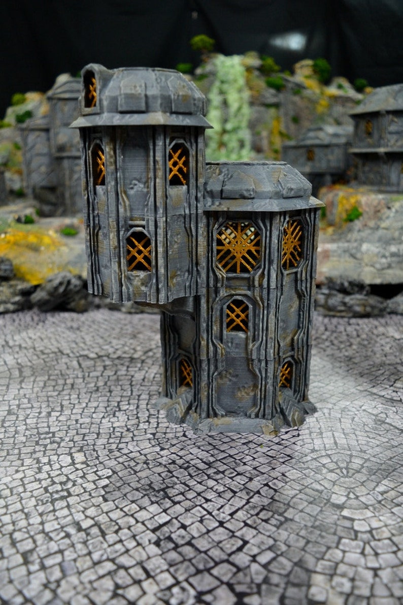 Dnd Dwarven House With Tower Dwarf Design City Buildings - Etsy