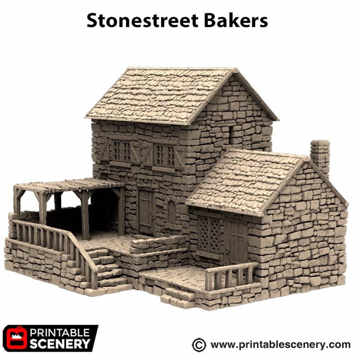 Dnd Stonestreet Bakery Cottage Medieval House From King and - Etsy
