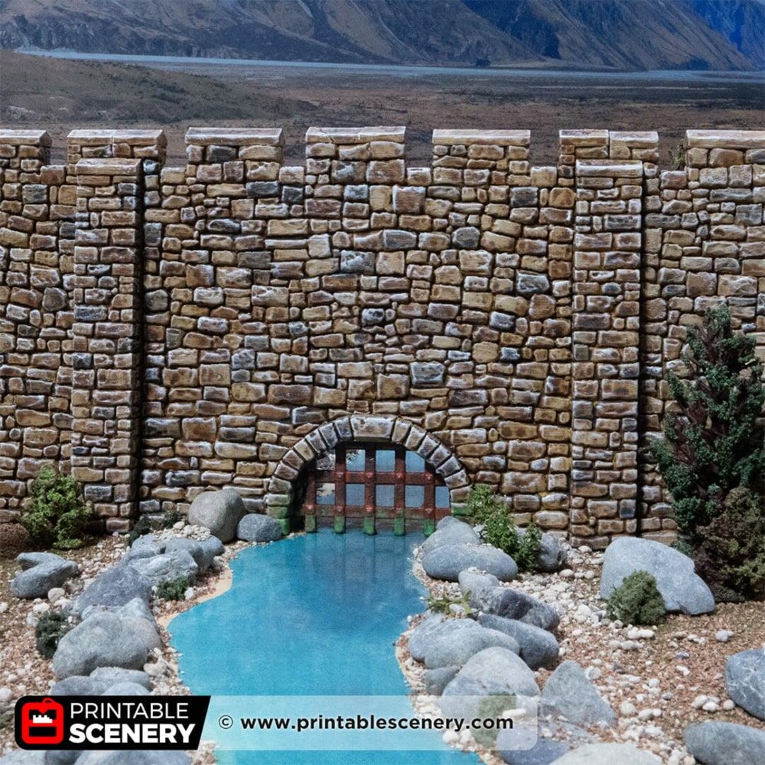 Dnd Culvert for Castle Walls Medieval Village Castle RPG Pathfinder D&D ...