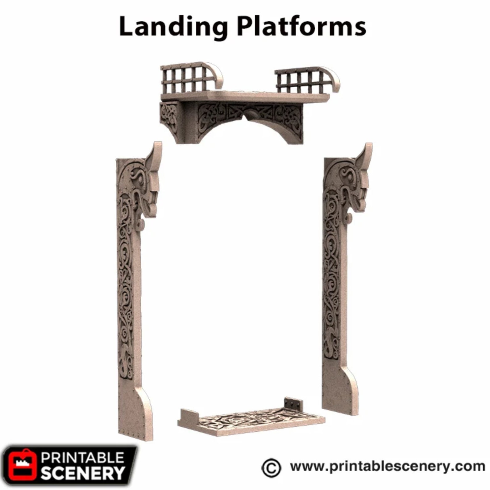 Dnd Landing Platforms Rise of the Halflings Tabletop Scatter - Etsy