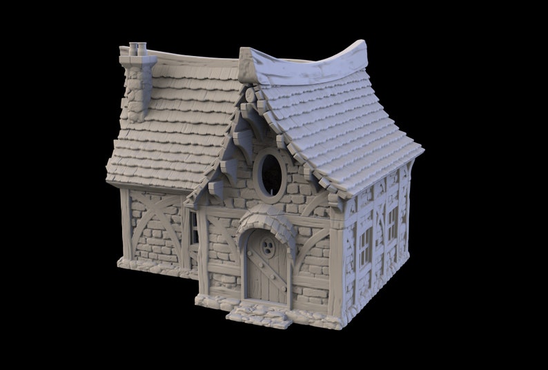 Dnd Medieval Cottage House Single Story Home V2 RPG D&D - Etsy