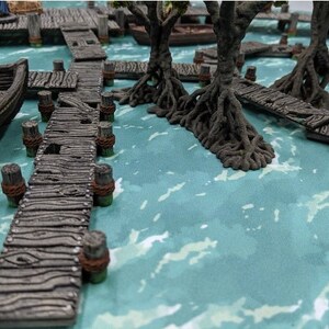 Dnd Docks and Bridges Wooden Planks Pirate Seaport Marina Harbor ...