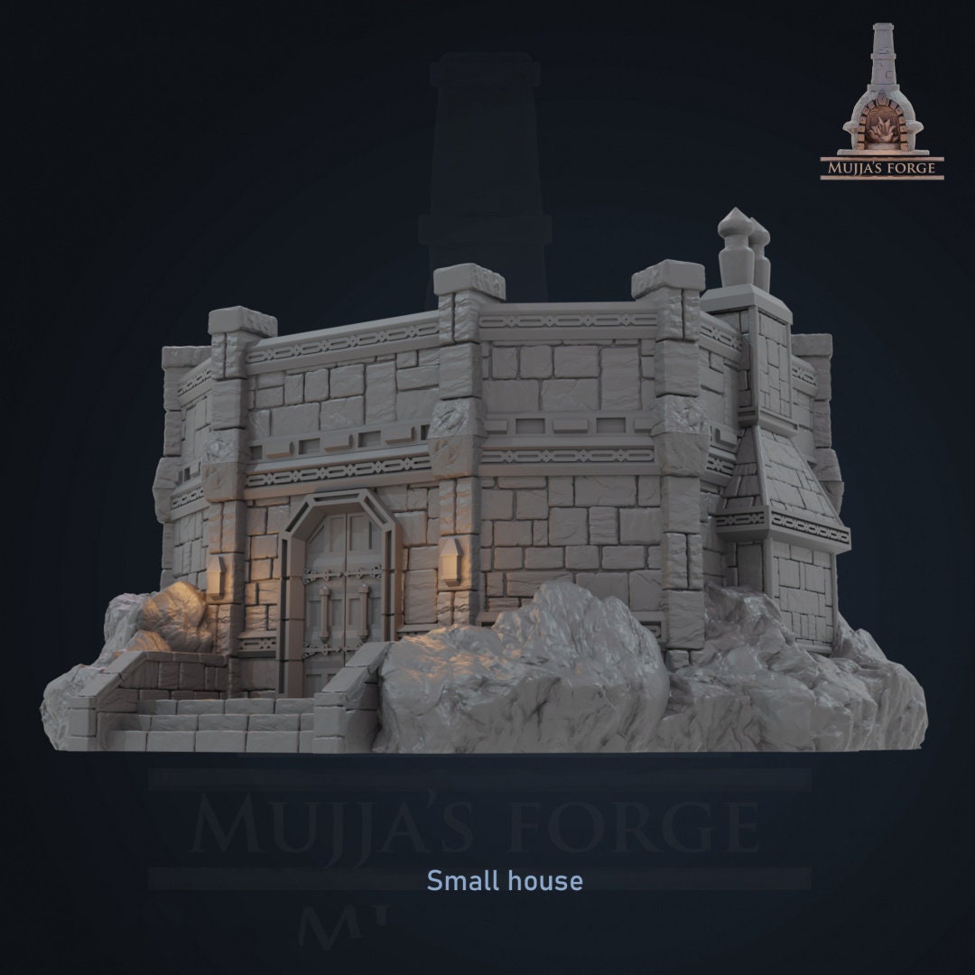 Dnd Dwarven House Home Mountain City Building Hidden City Tabletop ...