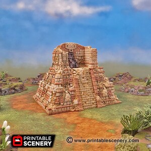 Dnd Ancient Throne Aztec Pyramid Jungle Ruins Tabletop Scatter RPG ...