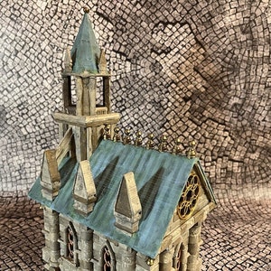 Dnd Gothic Church Chapel Cathedral 28mm Medieval French Village Scatter ...