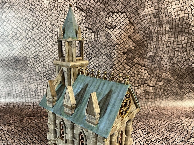 Dnd Gothic Church Chapel Cathedral 28mm Medieval French Village Scatter ...