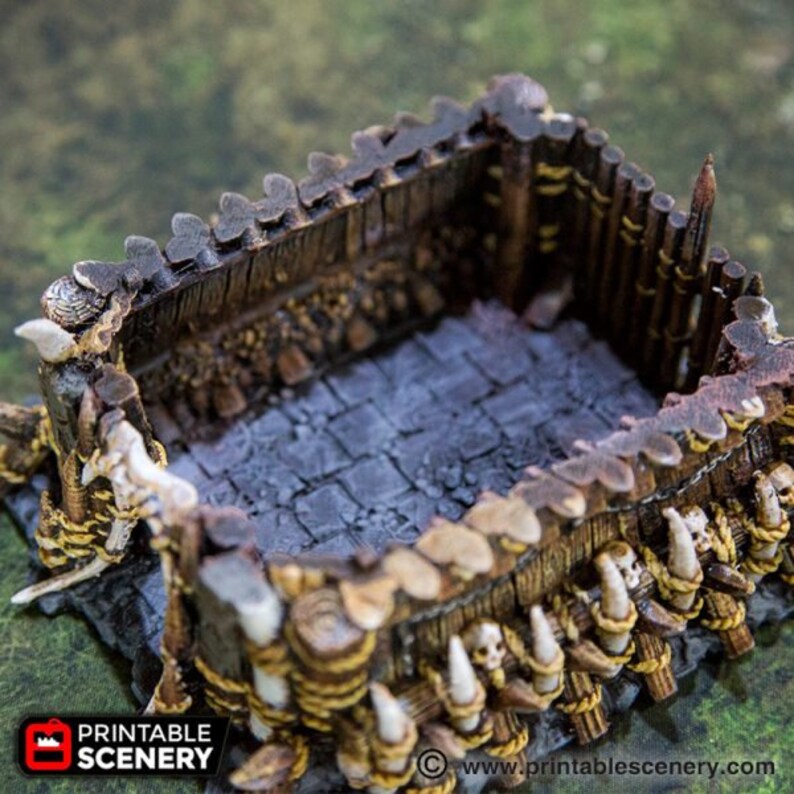 Dnd Orc Tribal House Large Hut Tabletop Barbarian Village Scatter Tribe ...