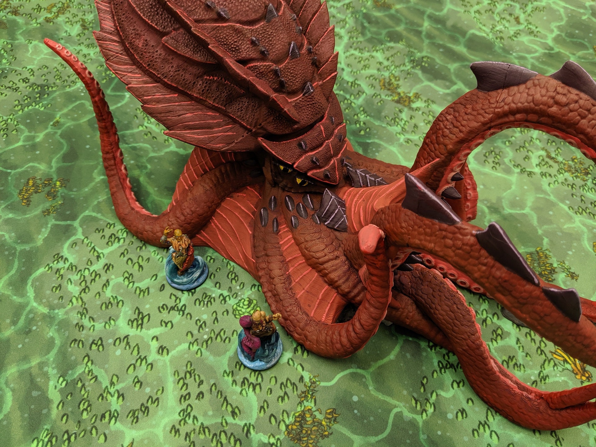 Dnd KRAKEN Tabletop Terrain Underwater Sea Creature Miniature - Etsy