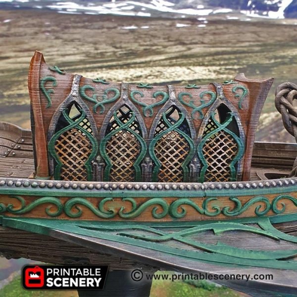 Dnd Elven Sky Reaver Elf Ship Airship Tabletop Scatter | Etsy