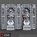 Dnd Dwarven Tribute Statue Dwarf Wall Monument Tabletop Scatter Terrain ...
