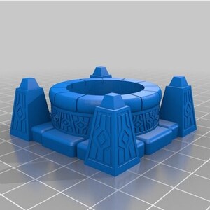 Dnd Scrying Pool Fountain of Spells Divination Magic - 28mm Tabletop ...