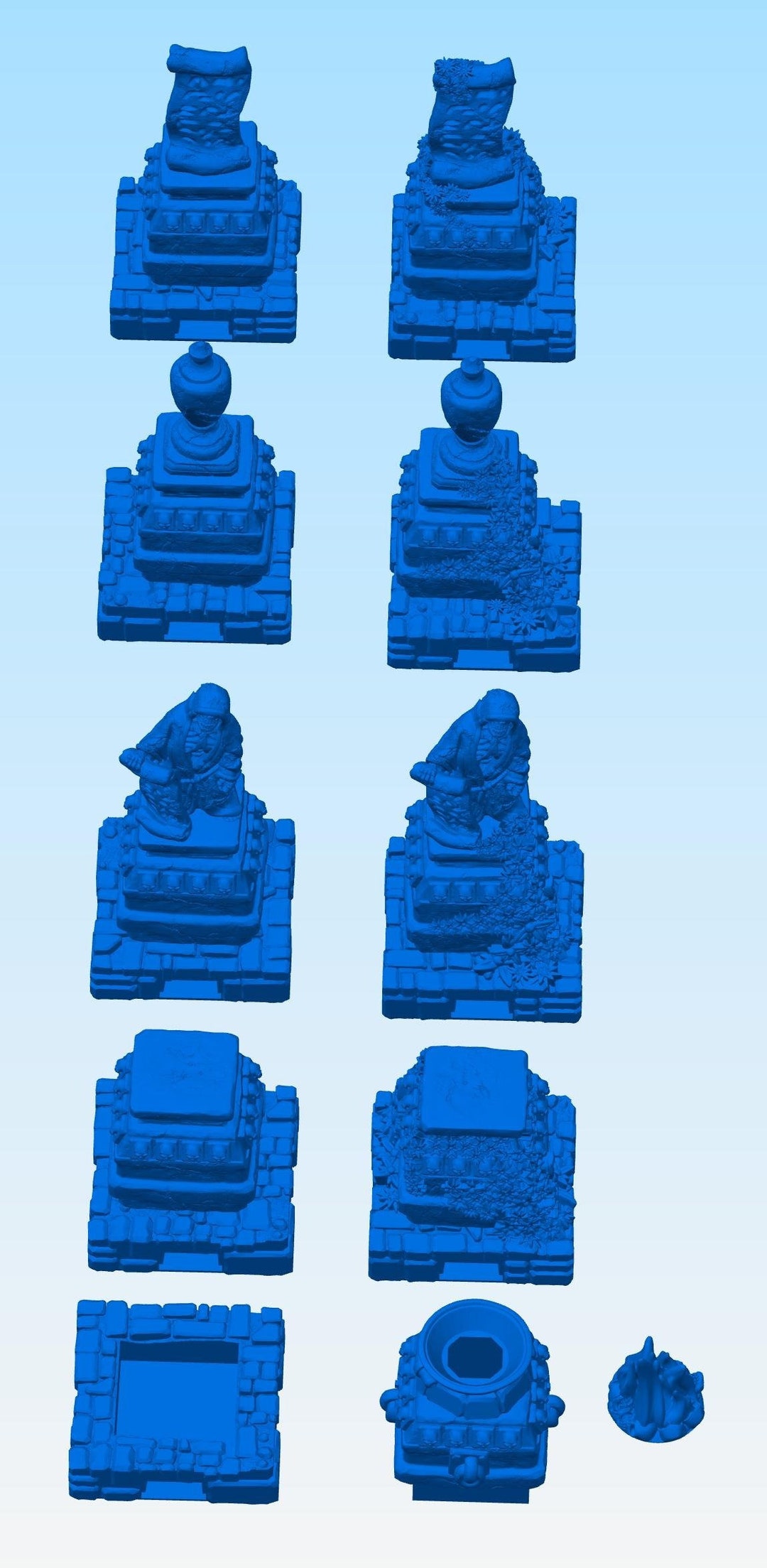 Dnd Ghoulberg Cemetery Plinth Set for Cursed City Graveyard Burial ...