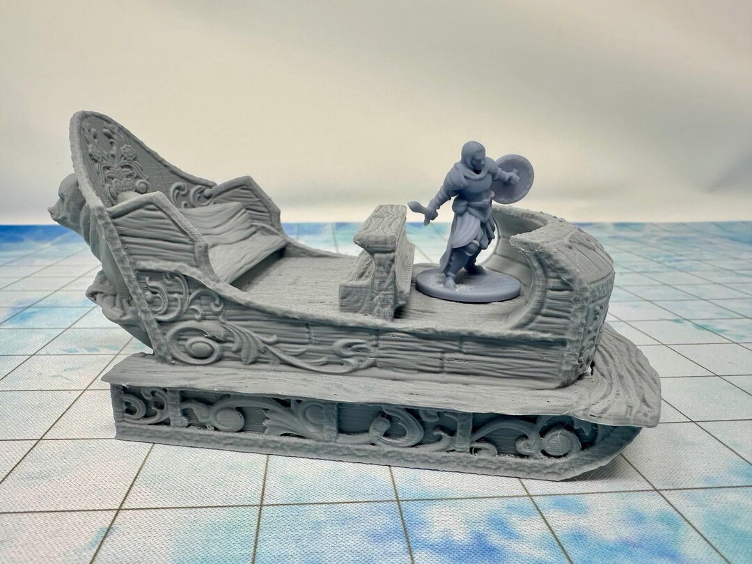 Dnd Arctic Sleigh Sled Snow Camping Eskimo Tundra Age Wargaming Scatter ...